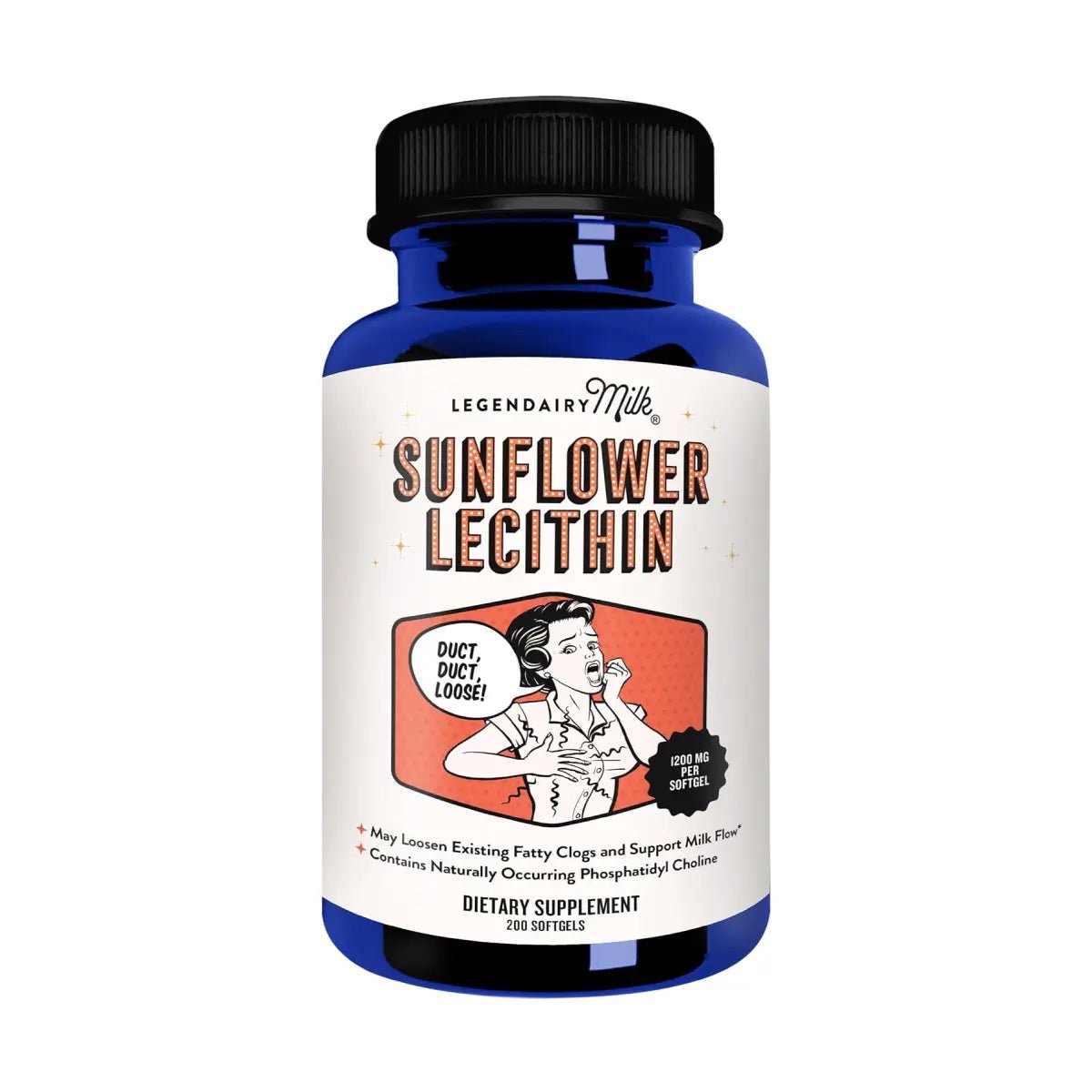 Legendary Milk Sunflower Lecithin 200 Sofgels - Hi Vitamins